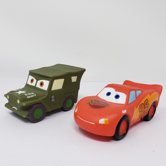 Toys | Disney Pixar Cars Vinyl Rubber Bath Pool Water Toys Lightning ...